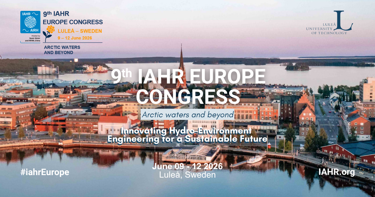 Call for abstracts for the 9th IAHR Europe Congress now open!